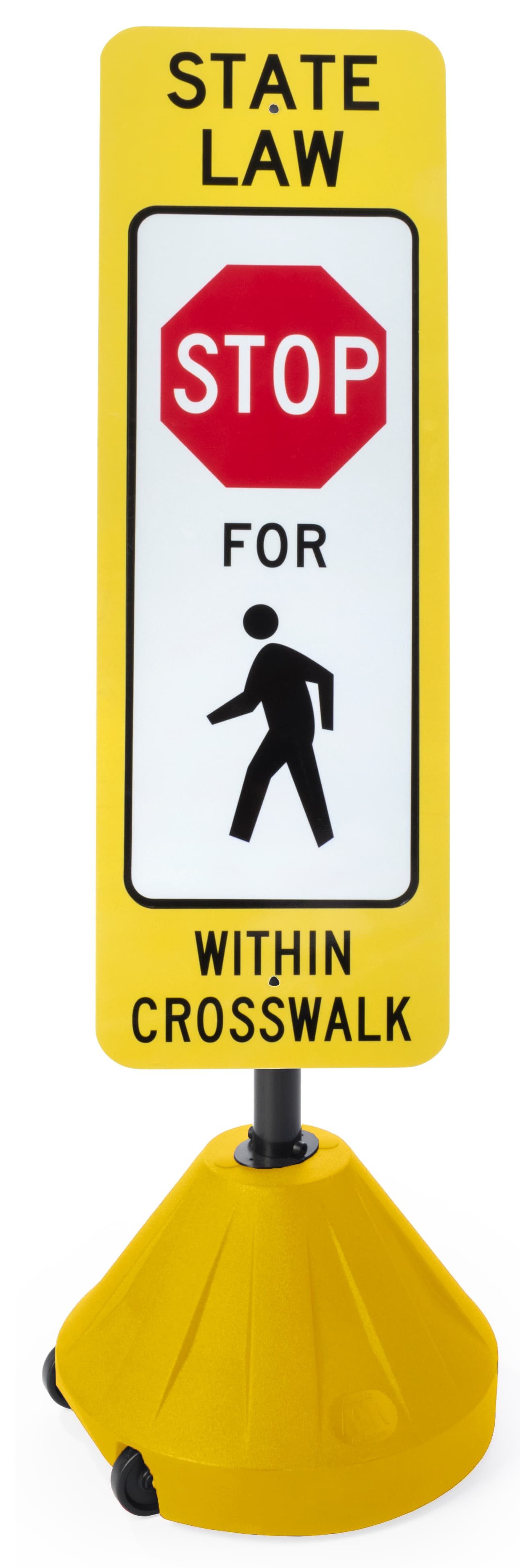 Portable Crosswalk Sign | Aluminum with Technopolymer Base | Displays2Go
