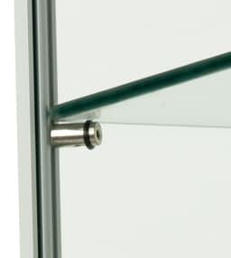 Glass Display Case | Black Canopy Top with (2) Recessed Lights ...