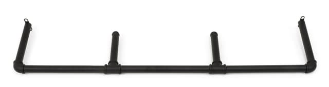 Pipe Outrigger Hang Bar with Faceouts | Matte Black | Displays2Go
