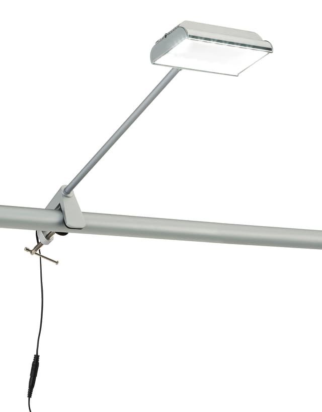 LED Display Arm Lights | LED Lighting w/ Brushed Silver Stems | Displays2Go