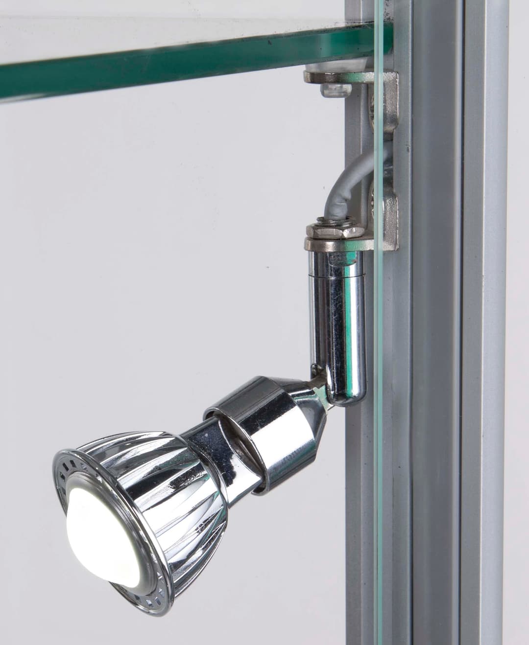 Trade Show Display Case | Exhibit Booth Cabinet with Rolling Container ...