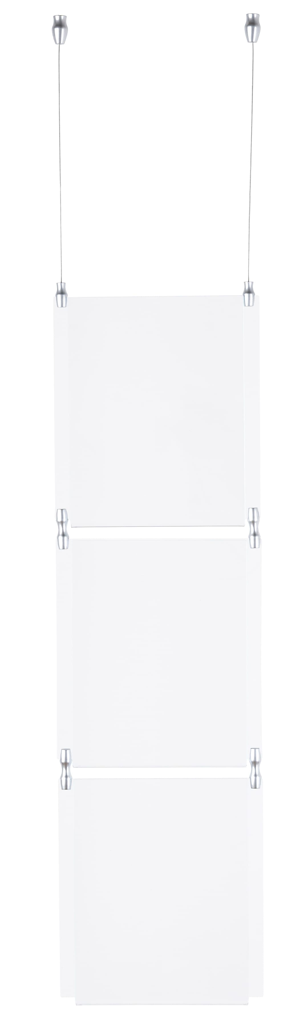 Ceiling Hanging Sign with Acrylic Frames & Cable Matrix | Displays2Go