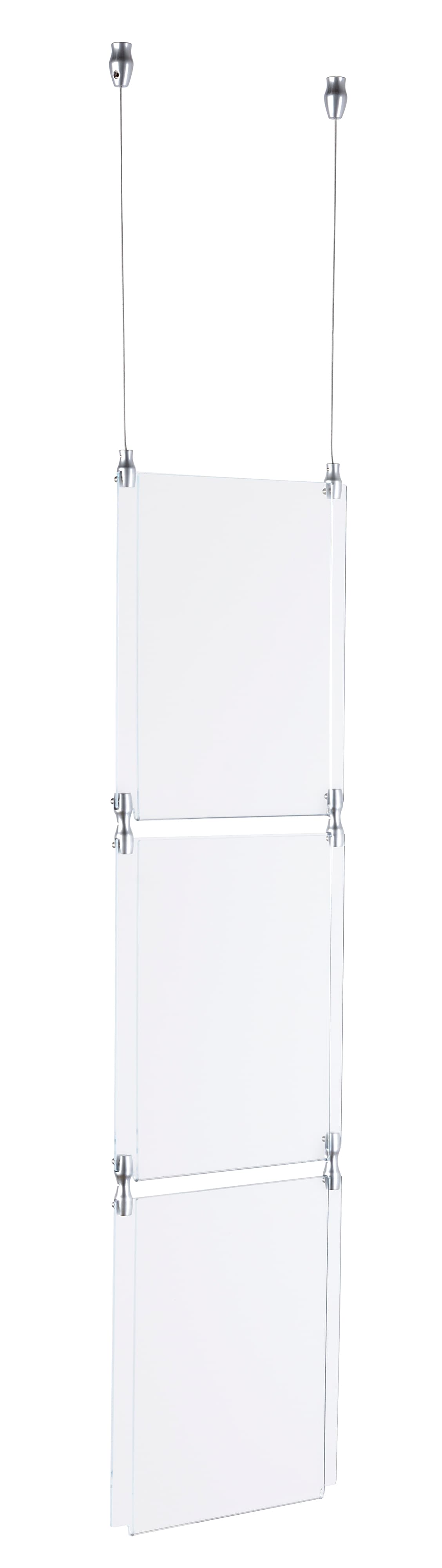 Ceiling Hanging Sign with Acrylic Frames & Cable Matrix | Displays2Go