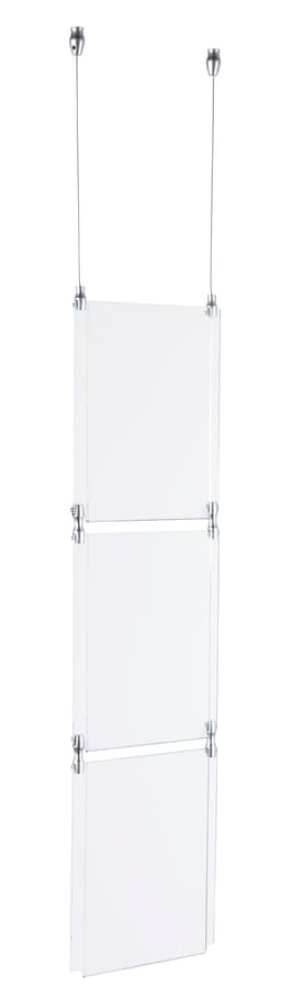 Ceiling Hanging Sign with Acrylic Frames & Cable Matrix | Displays2Go