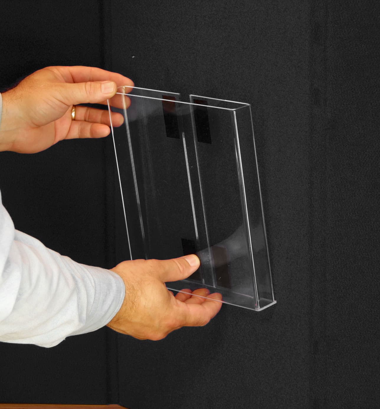 Exhibition Display Boards | Grey Fabric, Double Sided | Displays2Go