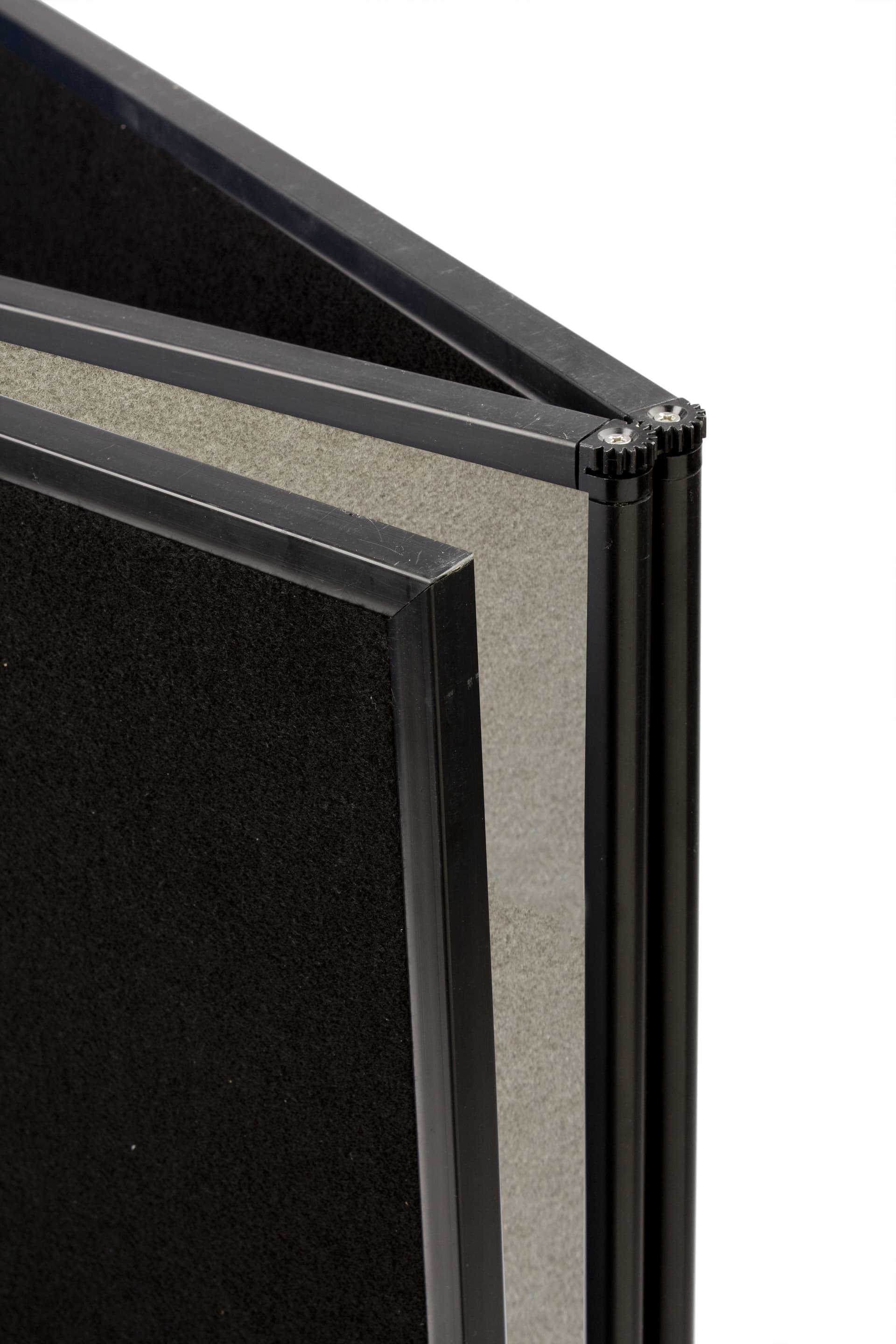 Exhibition Display Boards | Grey Fabric, Double Sided | Displays2Go