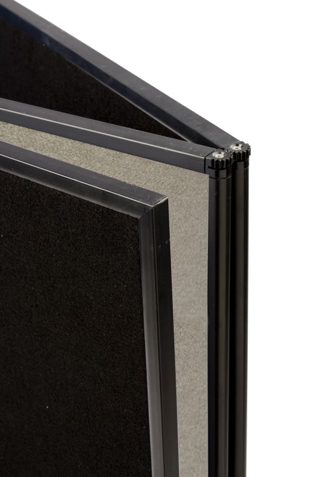 Exhibition Display Boards | Grey Fabric, Double Sided | Displays2Go