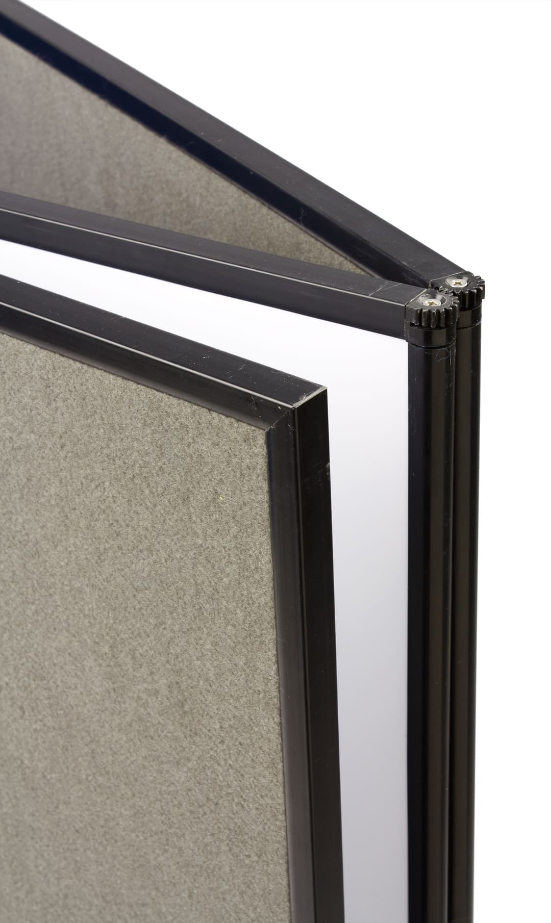 Folding Panel Display | 3 Fabric Panels in Grey & White | Displays2Go