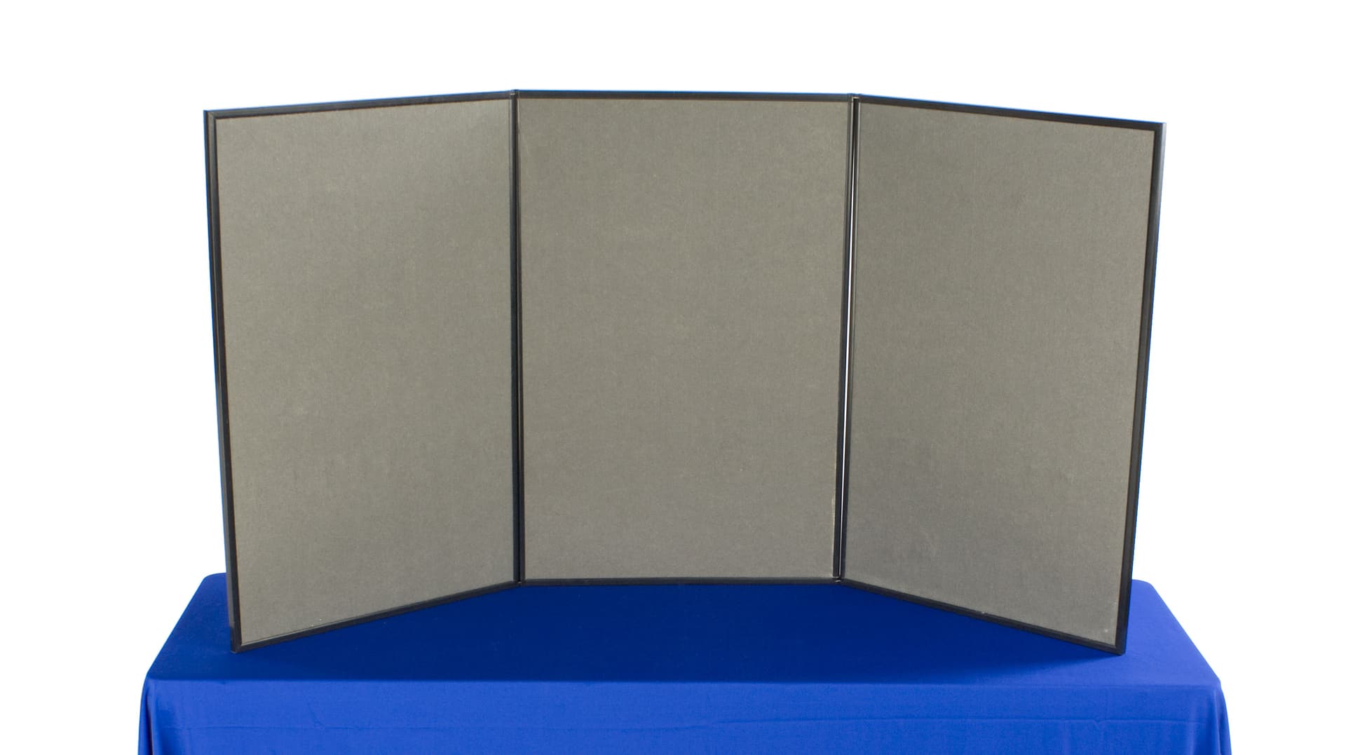Folding Panel Display | 3 Fabric Panels in Grey & White | Displays2Go