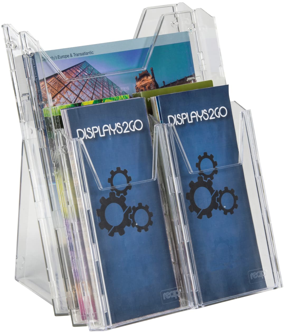 Multi-Pocket Literature Holder | Wall Mount & Countertop | Displays2Go
