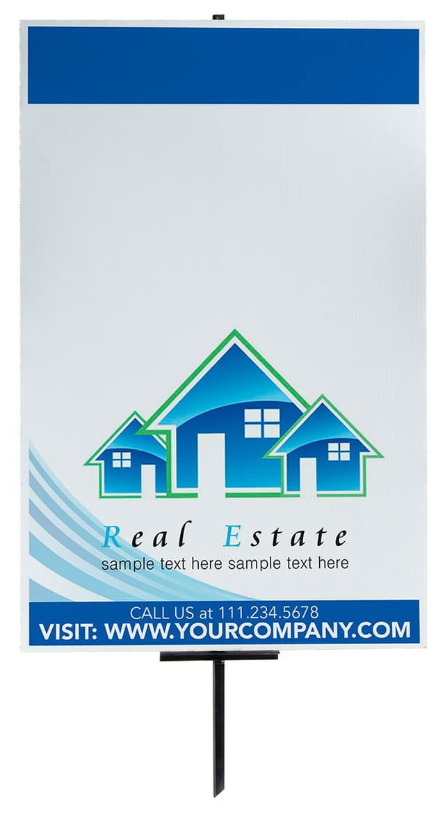 Real Estate Sign Stand | Holds Corrugated Advertisements | Displays2Go