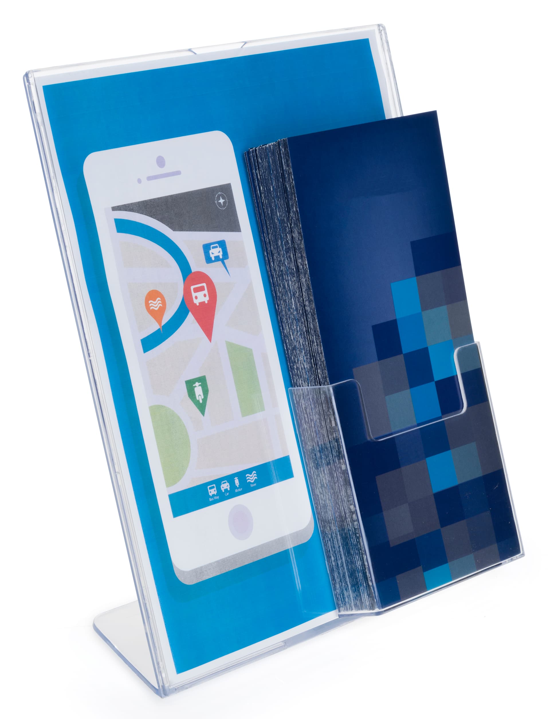 Plastic Sign Displays | Signage Frame with Brochure Pocket | Displays2Go