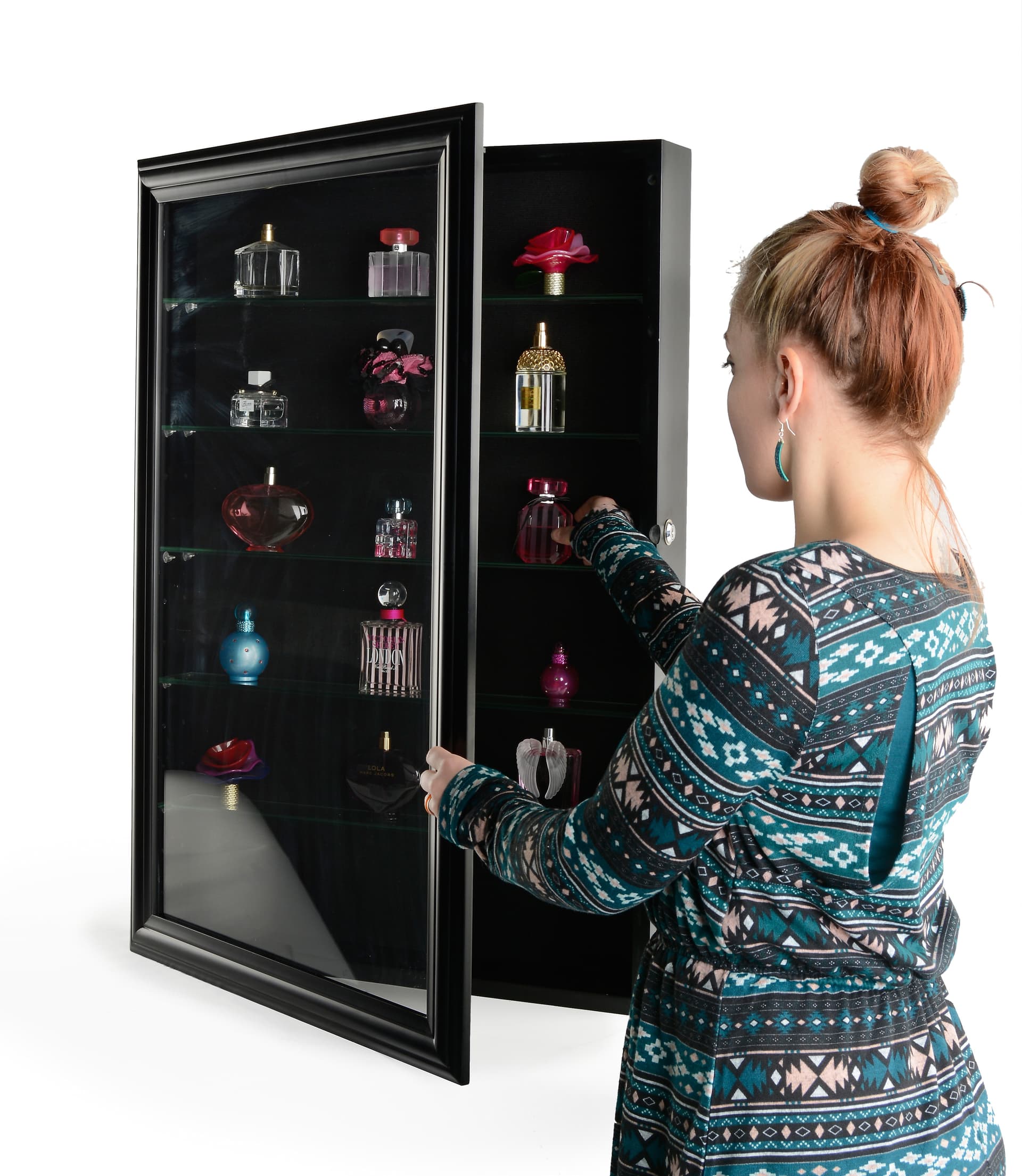 Shadow Box with Glass Door | (5) Tempered Glass Shelves | Displays2Go