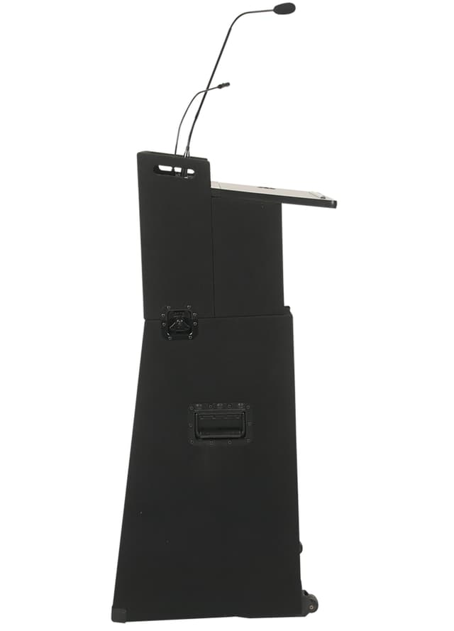Podium with Mic and Speaker | Reaches Crowds of 500+ People | Displays2Go