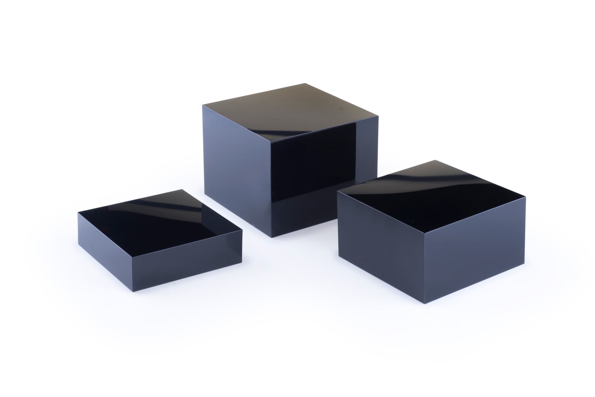 Acrylic Cube Display | Set of 3 Nesting Risers | Displays2Go