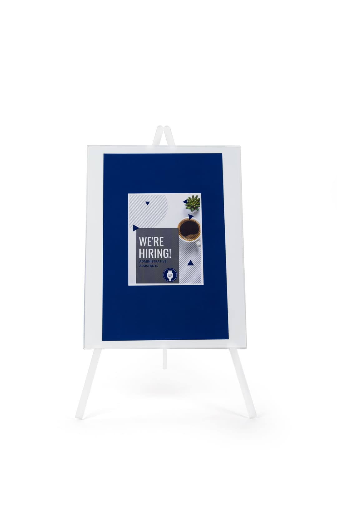 Acrylic Tripod Poster Display Easel | Discreet Transparent Design ...