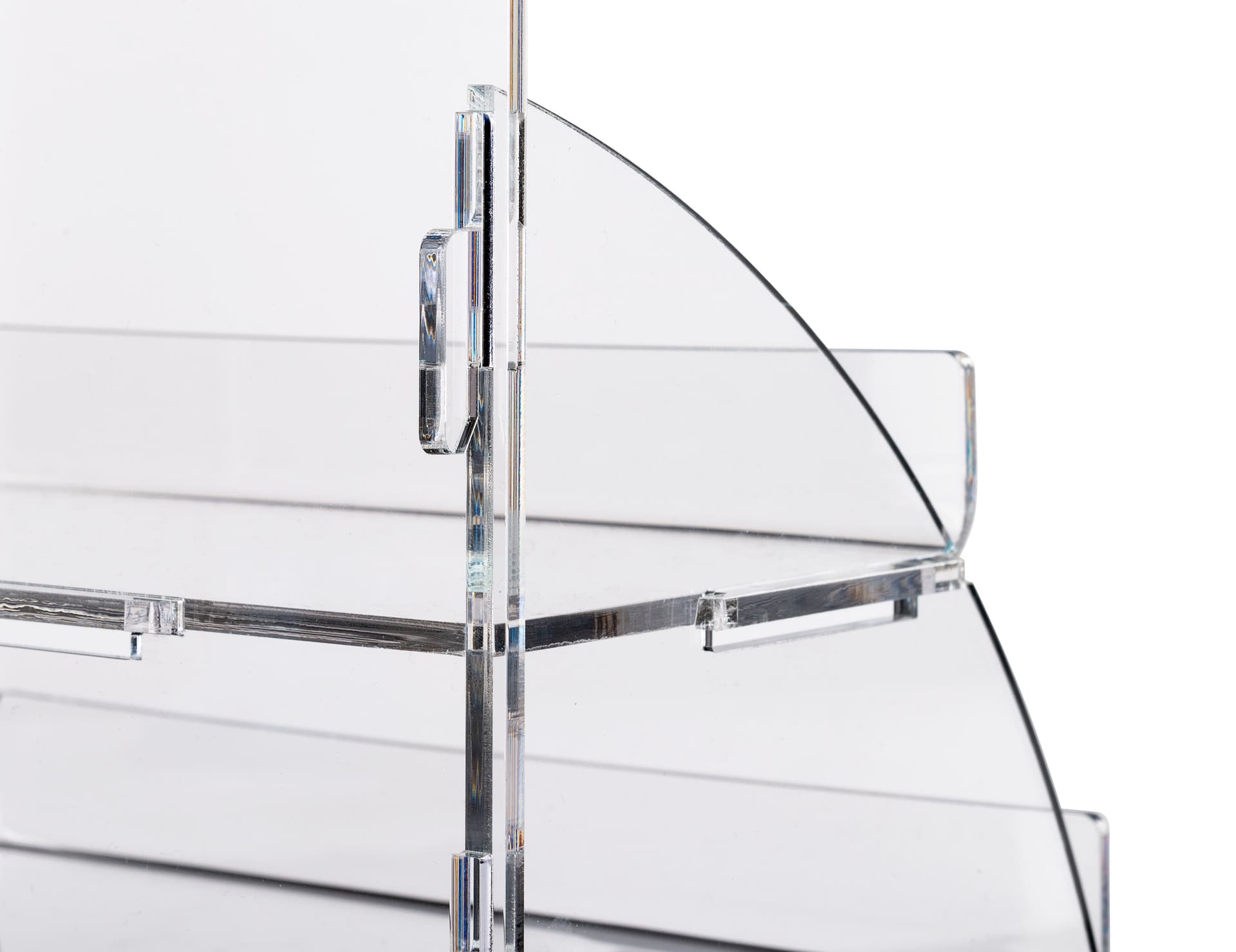 3 Shelf Countertop Acrylic Tower Stand | Ships Flat | Displays2Go