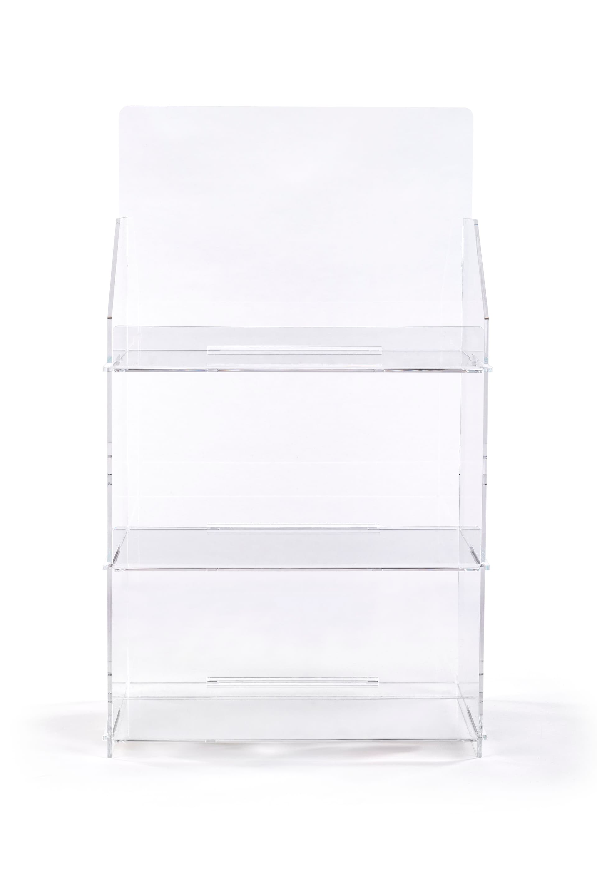 3 Shelf Countertop Acrylic Tower Stand | Ships Flat | Displays2Go