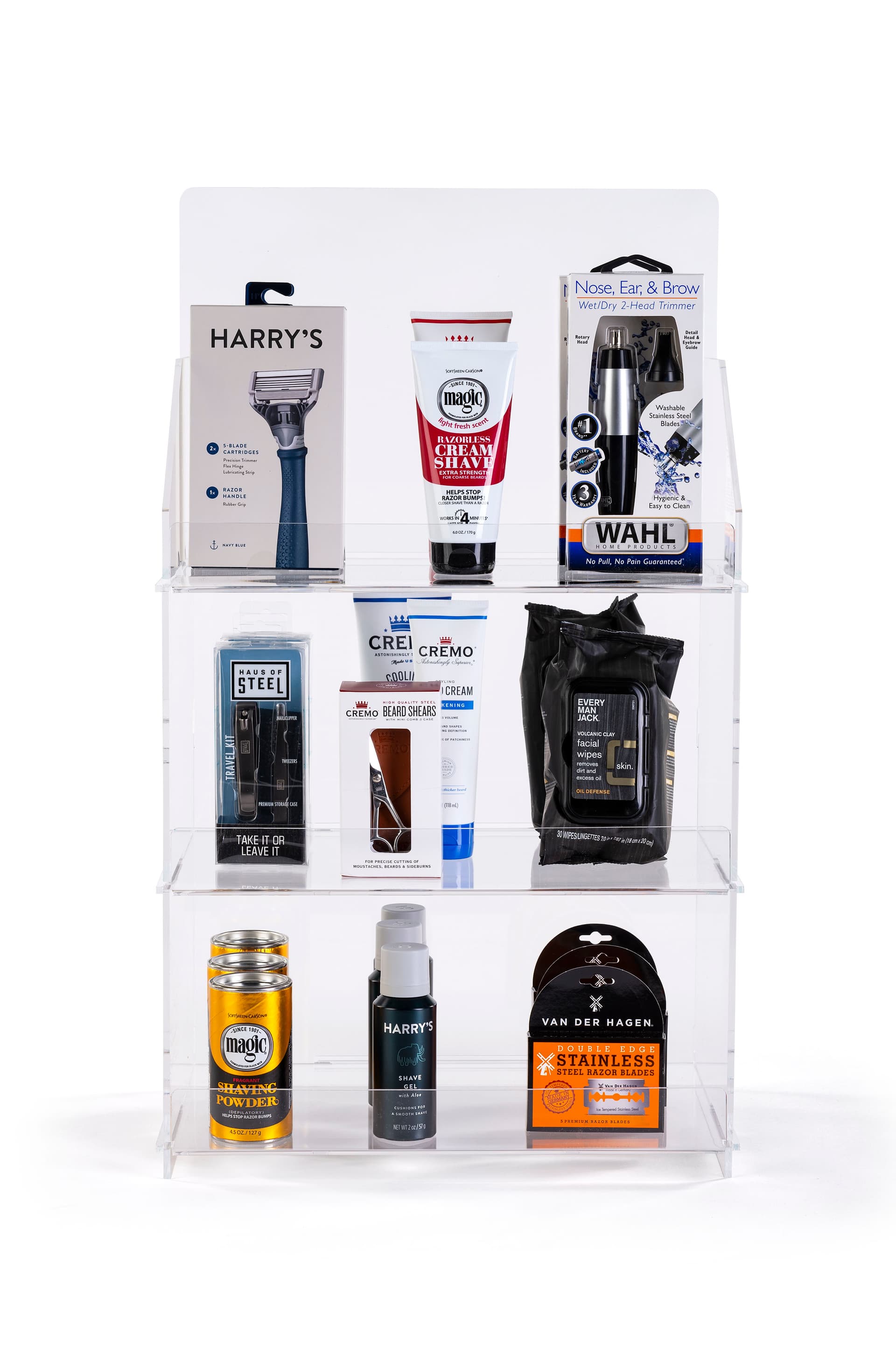 3 Shelf Countertop Acrylic Tower Stand | Ships Flat | Displays2Go
