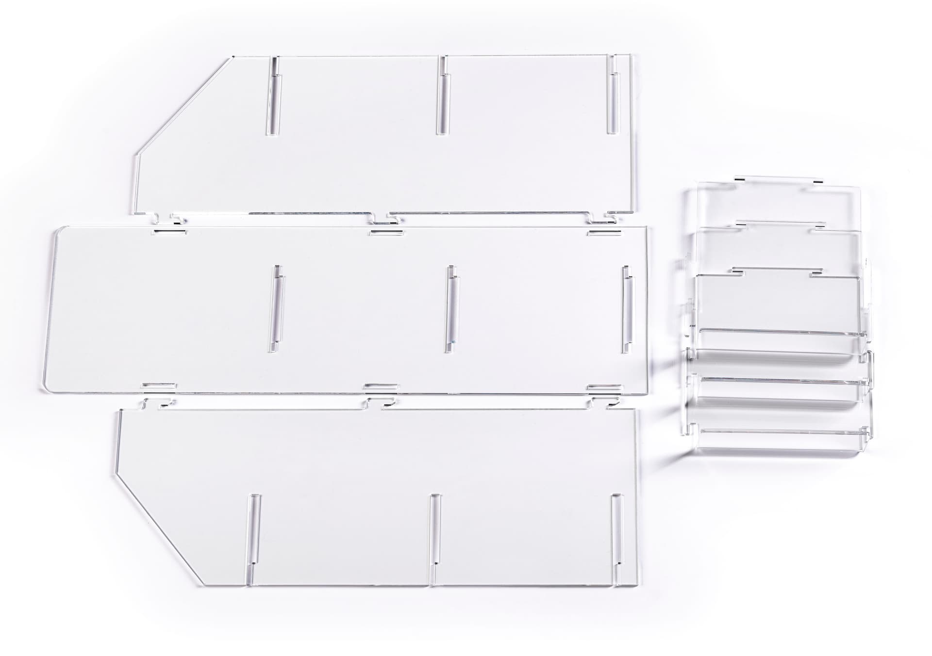 3 Shelf Countertop Acrylic Tower Stand | Ships Flat | Displays2Go