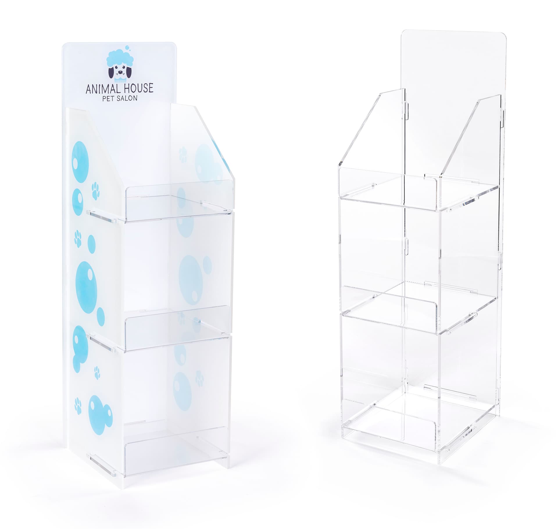 Folding Acrylic 3 Tier Retail Display Case | Easy to Set Up | Displays2Go