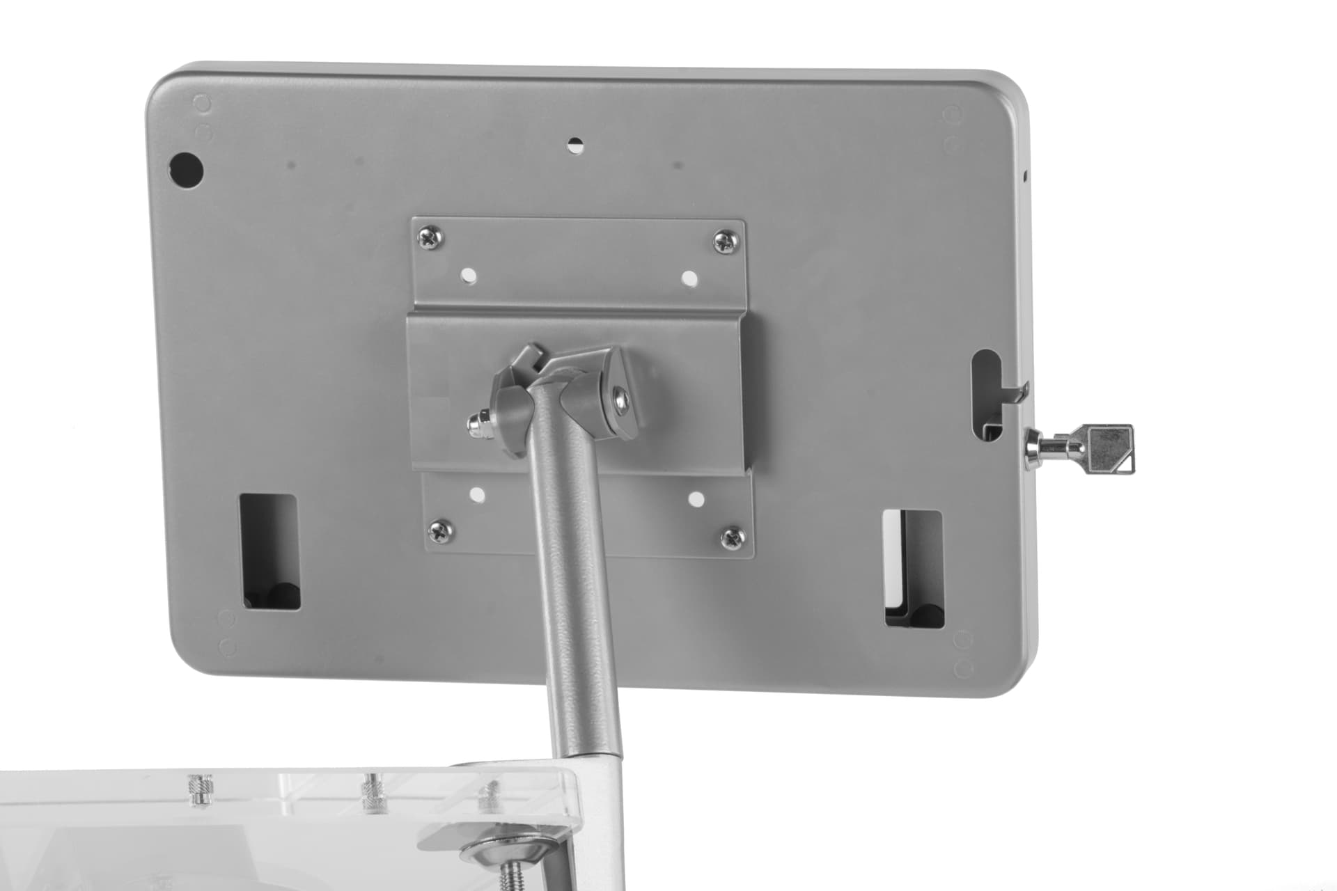 Speech Stand for iPad | Acrylic Lectern & Clamping Enclosure | Displays2Go