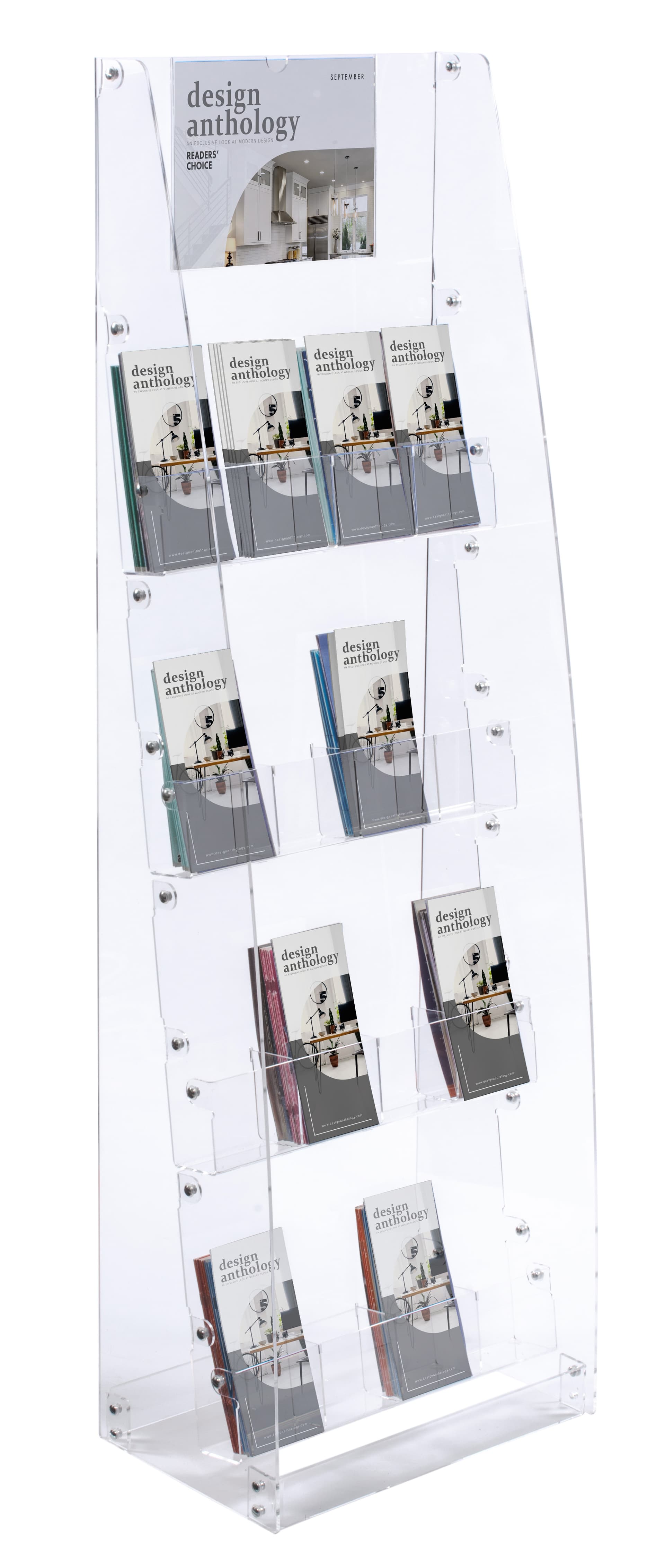 Recycled Acrylic Brochure Stand | 11” x 8.5" Sign Holder | Displays2Go