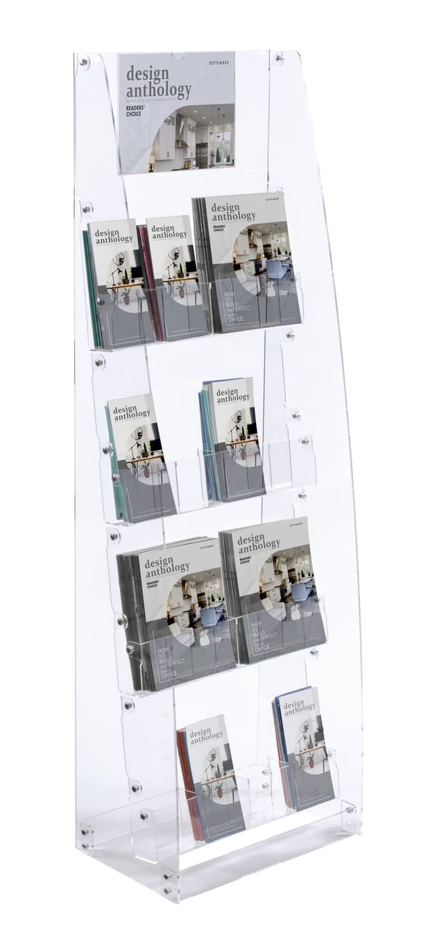 Recycled Acrylic Brochure Stand | 11” x 8.5" Sign Holder | Displays2Go