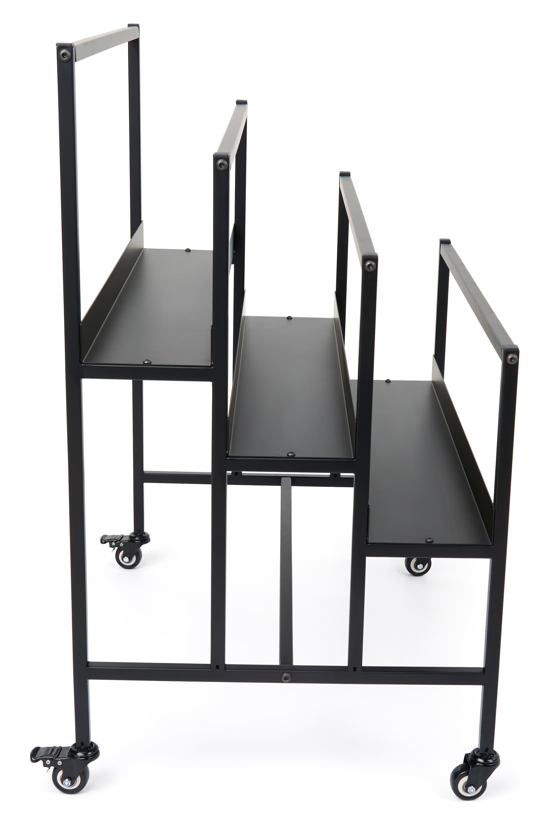 Three-Tier Art Display Rack | Four Durable Casters, Two Locking ...