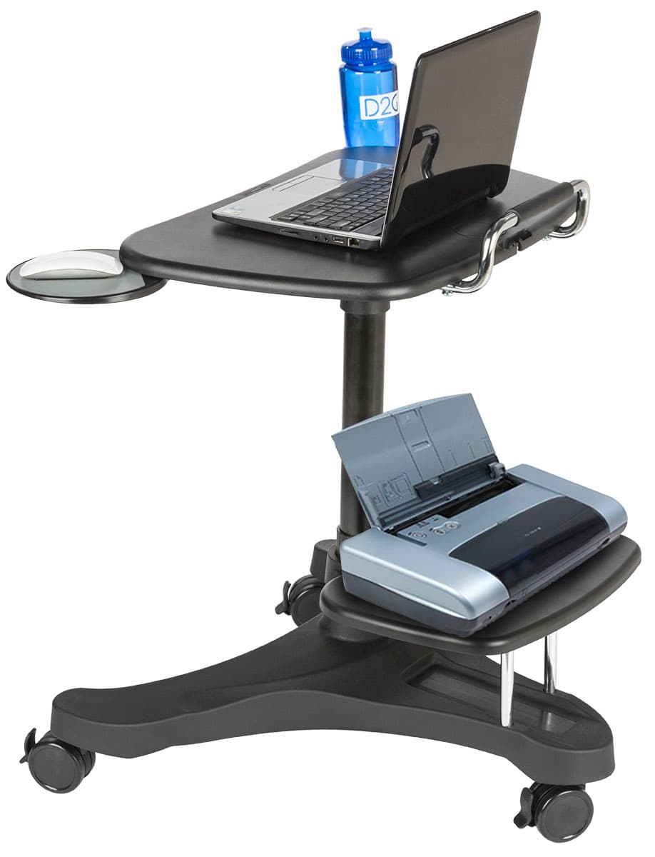 Mobile Laptop Workstation | Adjustable Gas Spring Lift | Displays2Go