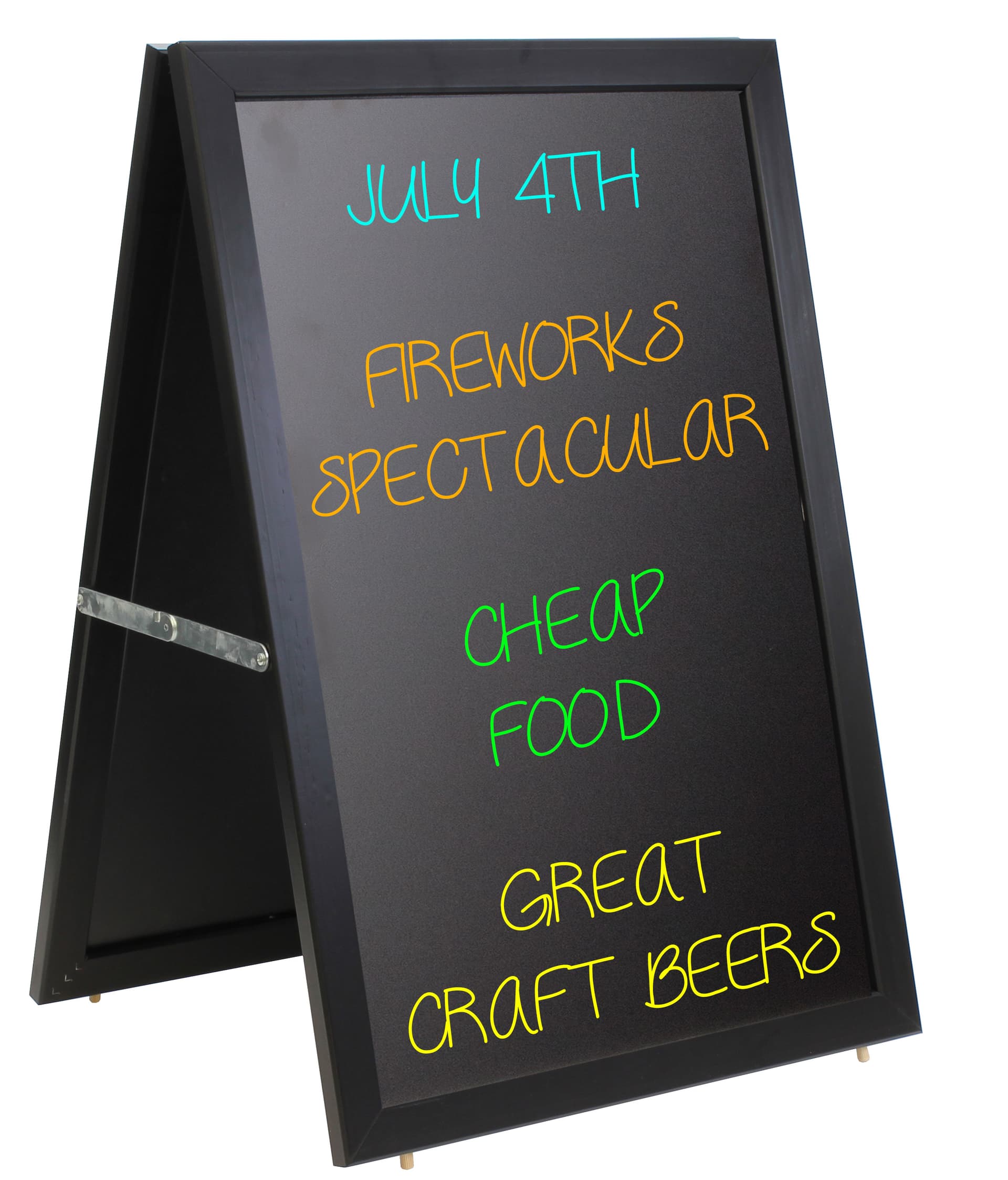 Wooden A-Boards | Double Sided Wet Erase Writing Areas | Displays2Go