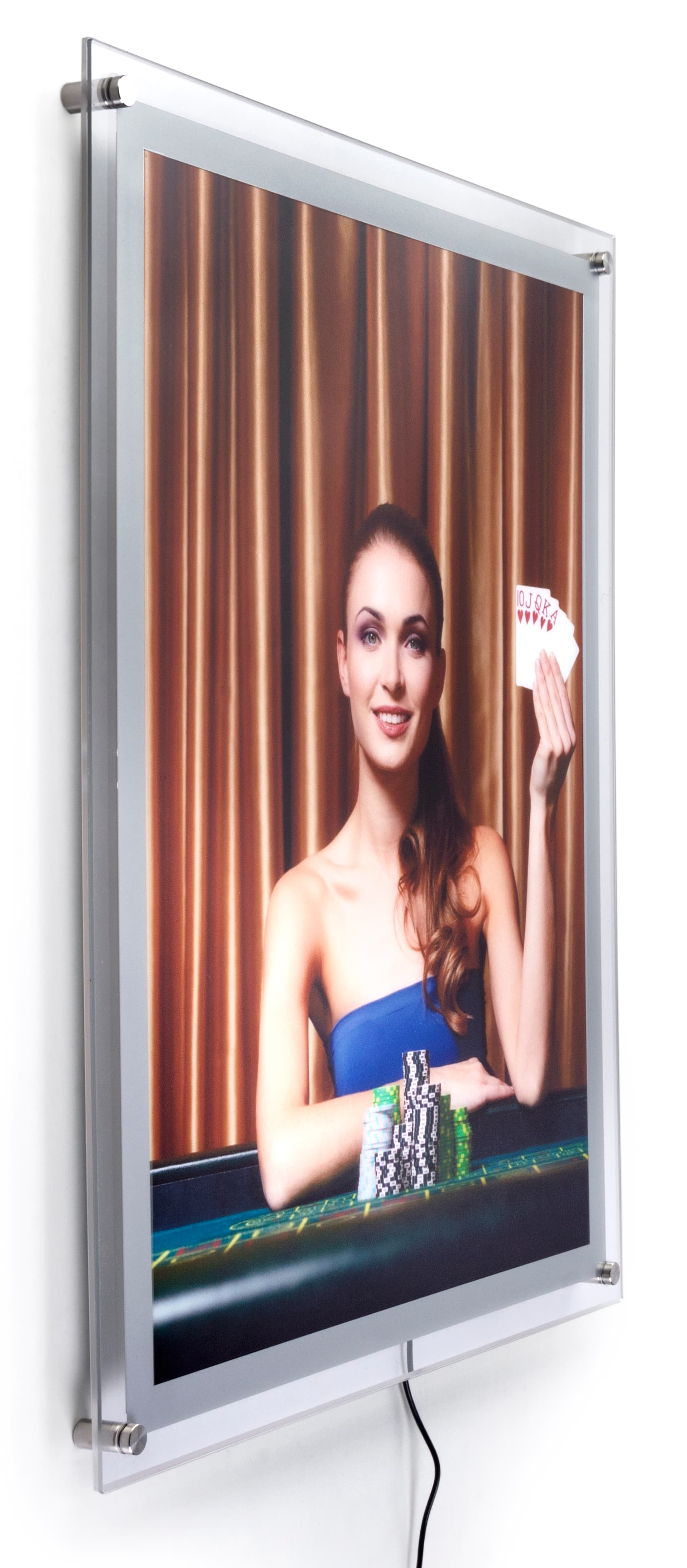 22” x 28” Crystal Lightbox | Acrylic Faceplate | Displays2Go