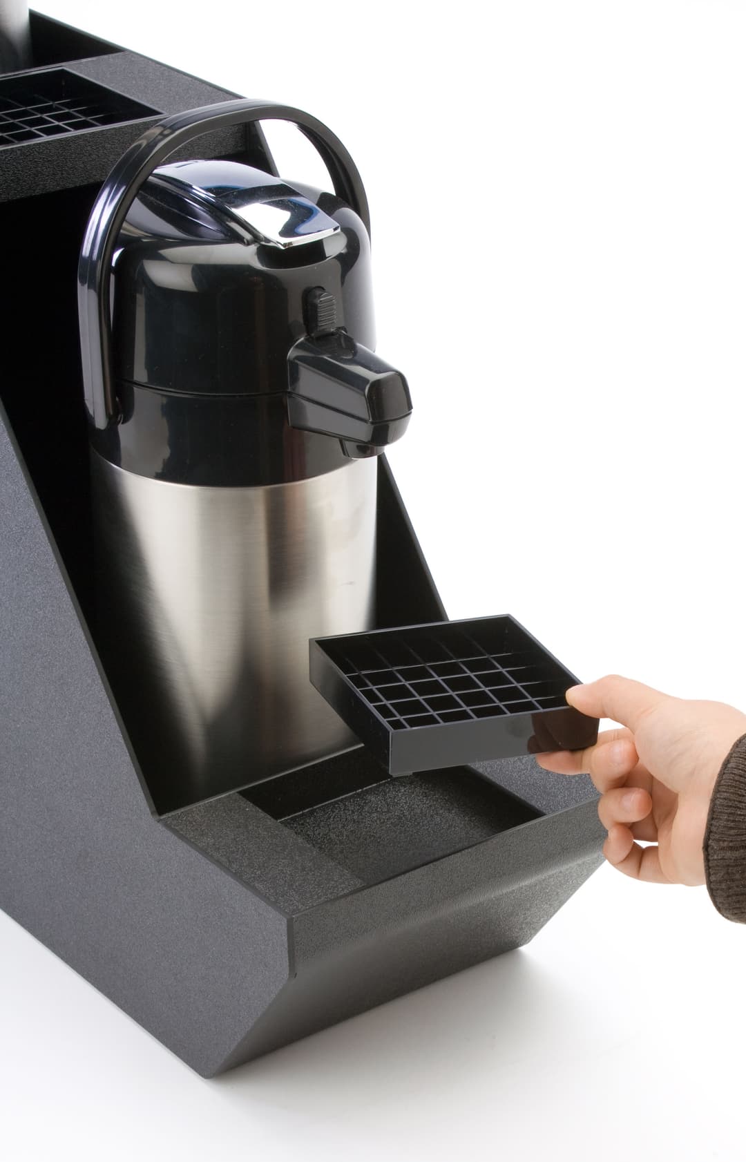 (2) Compartment Airpot Stand | Containers Not Included | Displays2Go