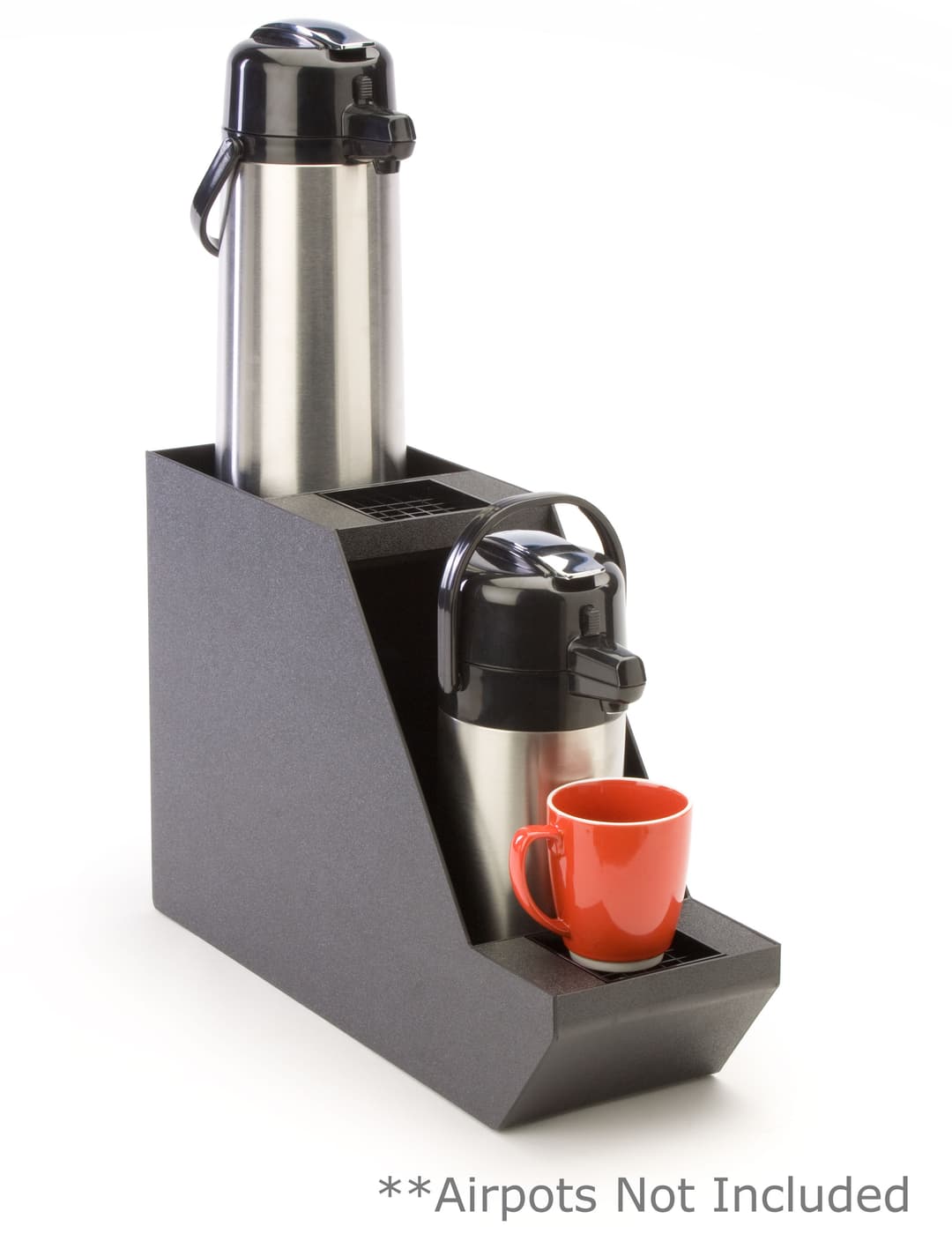 (2) Compartment Airpot Stand | Containers Not Included | Displays2Go