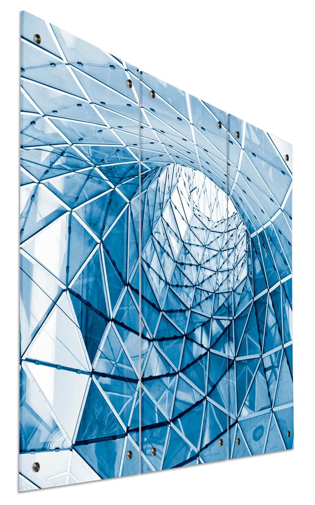 Geometric Acrylic Triptych | 3 UV Printed Panels | Displays2Go