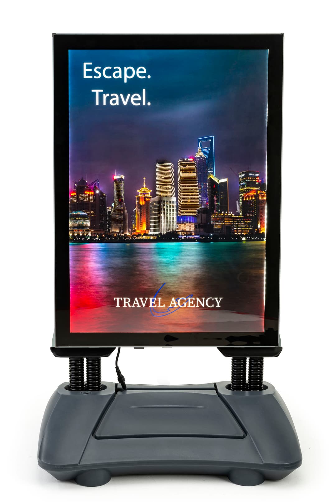 LED Illuminated Sidewalk Sign | 23” x 33” Personalized Graphics ...
