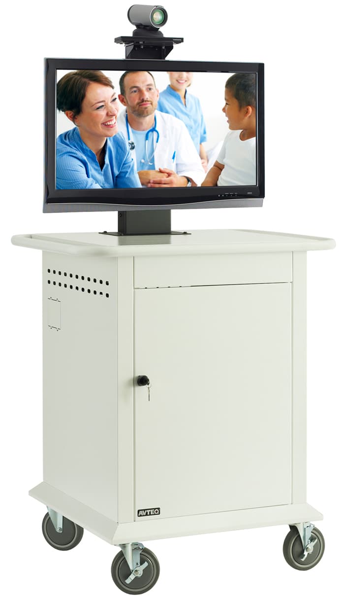 Video Conferencing Cart | 6” Dual-Wheel Casters | Displays2Go