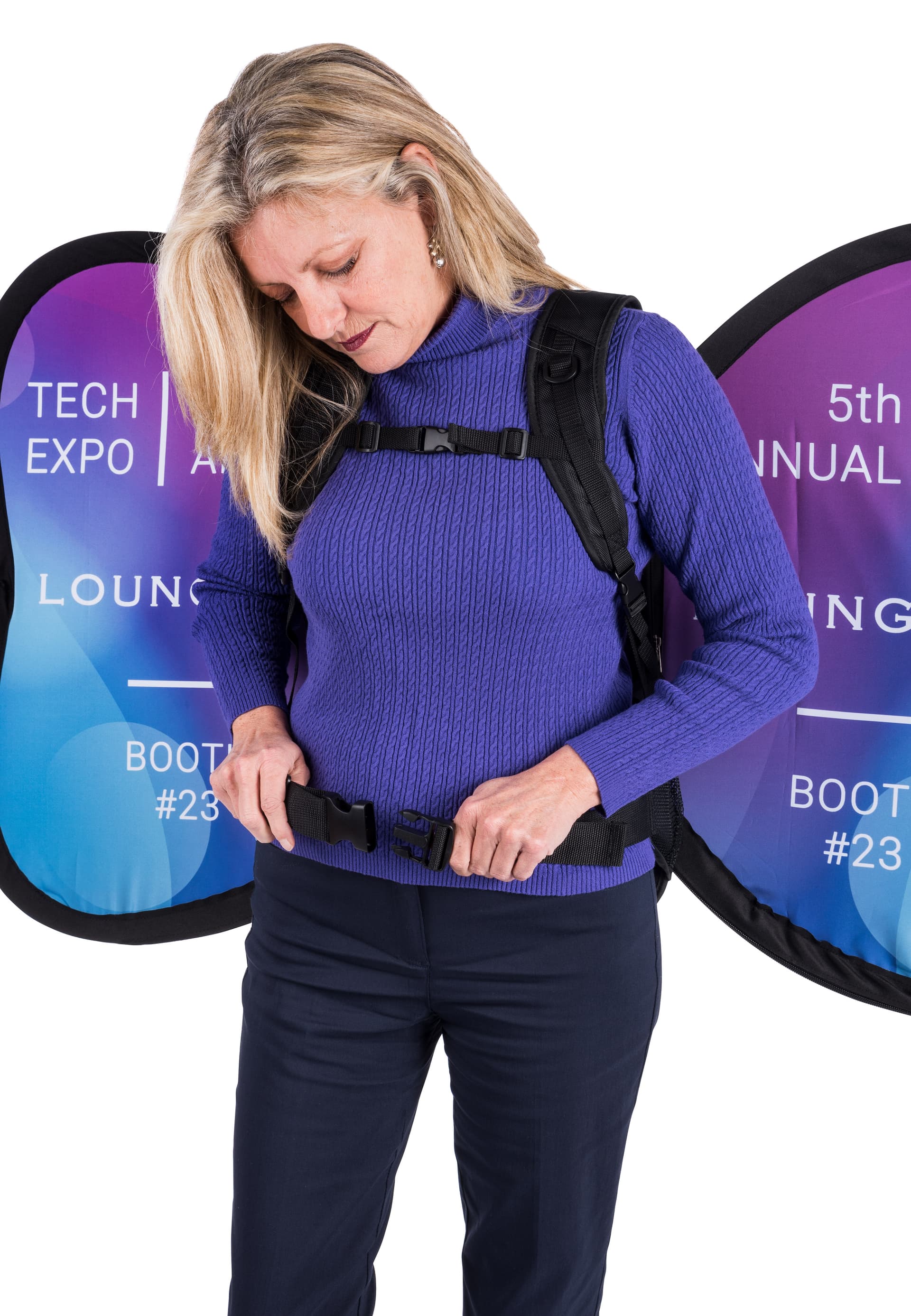 Wing-Shaped Backpack Banner Advertising | Custom Printing | Displays2Go