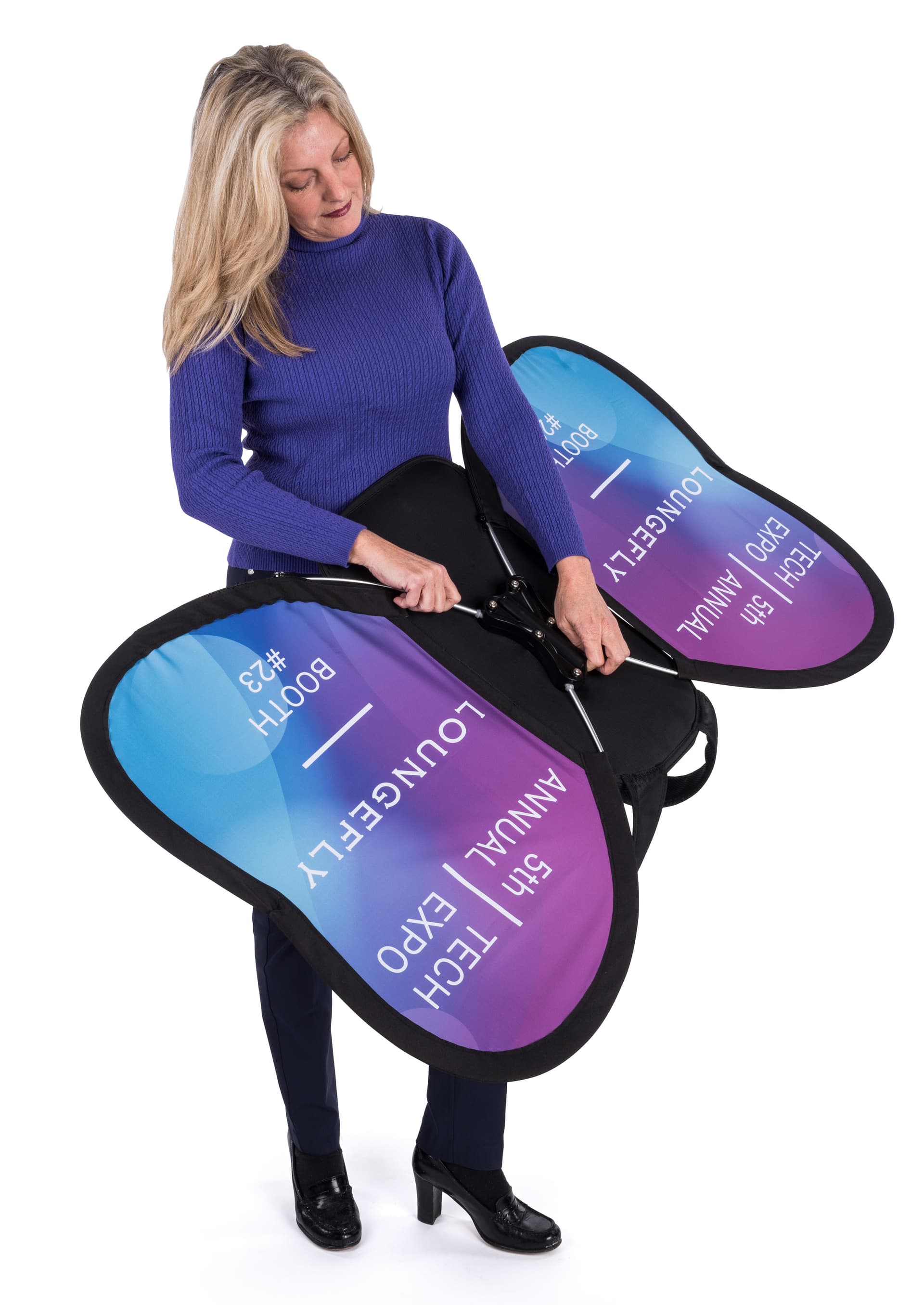 Wing-Shaped Backpack Banner Advertising | Custom Printing | Displays2Go