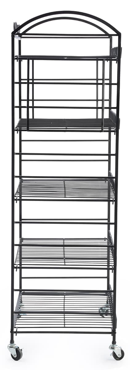 (5) Tier Bakers Rack | Removable Shelves Lay Flat or Angled | Displays2Go