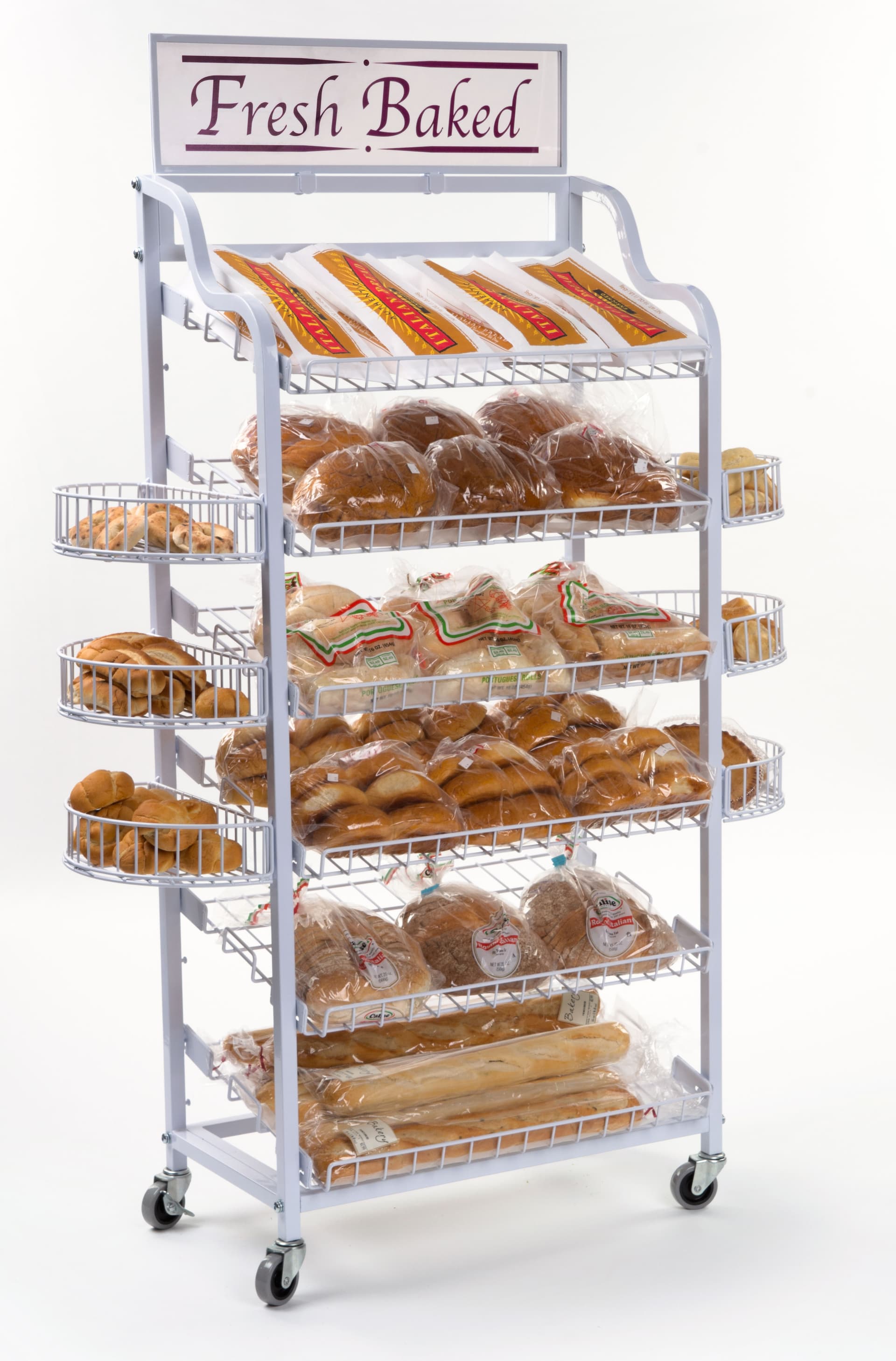 Bakery Stands | (6) Side Shelf Attachments | Displays2Go