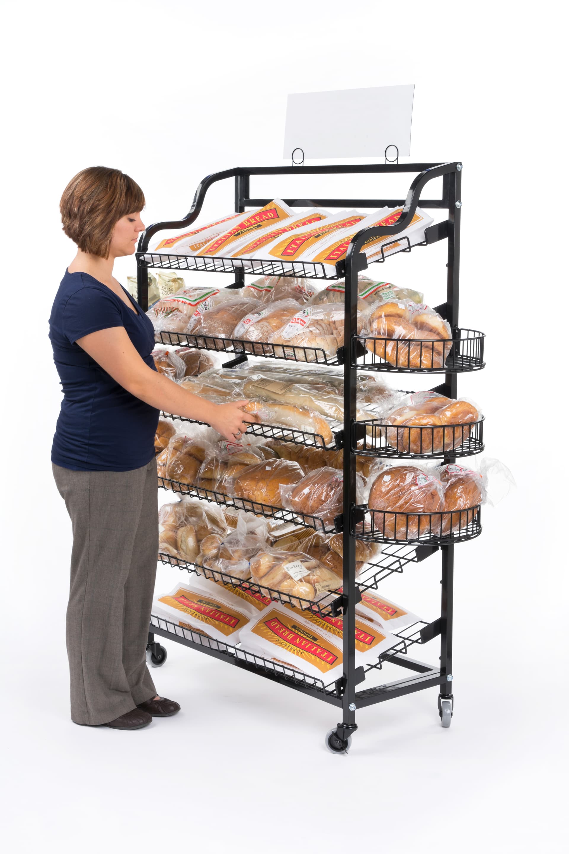 Retail Store Bakery Stand | Includes (6) Side Shelves | Displays2Go