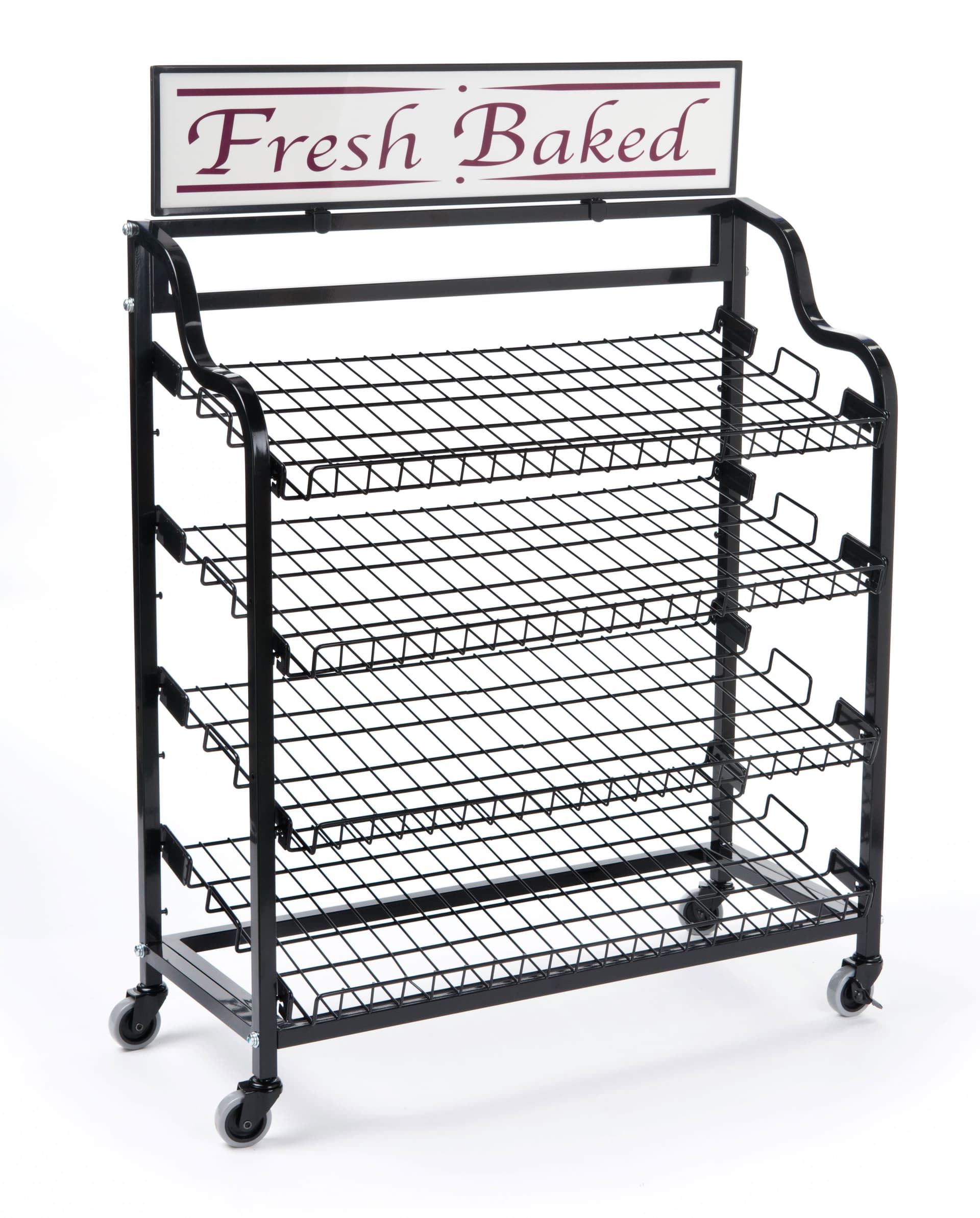Bakery Carts | Baguette Displays with Tilting Shelves | Displays2Go