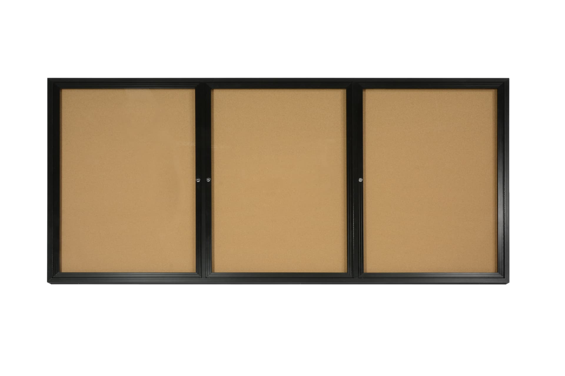 Self-Healing Enclosed Corkboard - 8' x 4', 3 Doors | Displays2Go