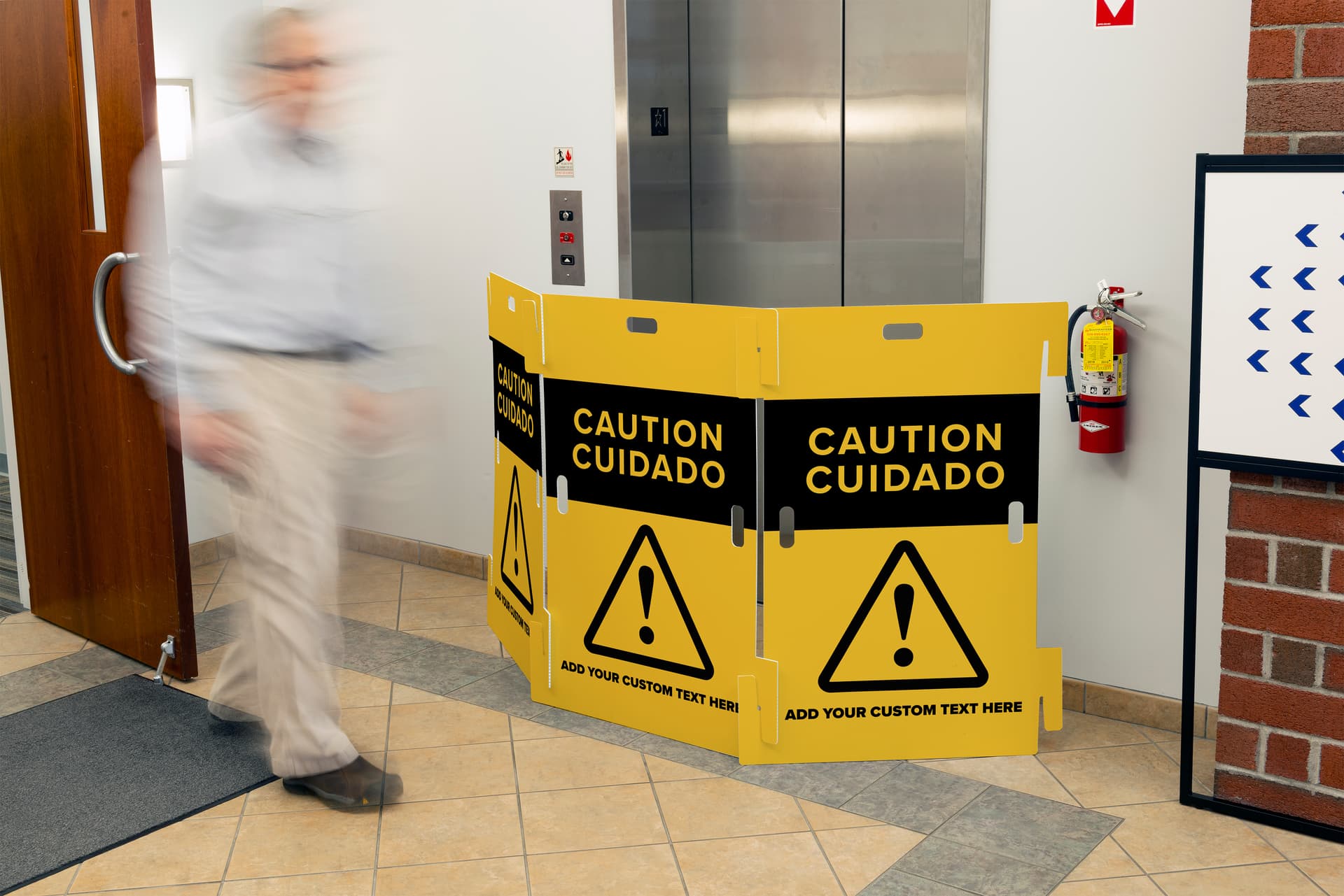 Interlocking Caution Barricade | Single-Sided Digital UV Printing ...