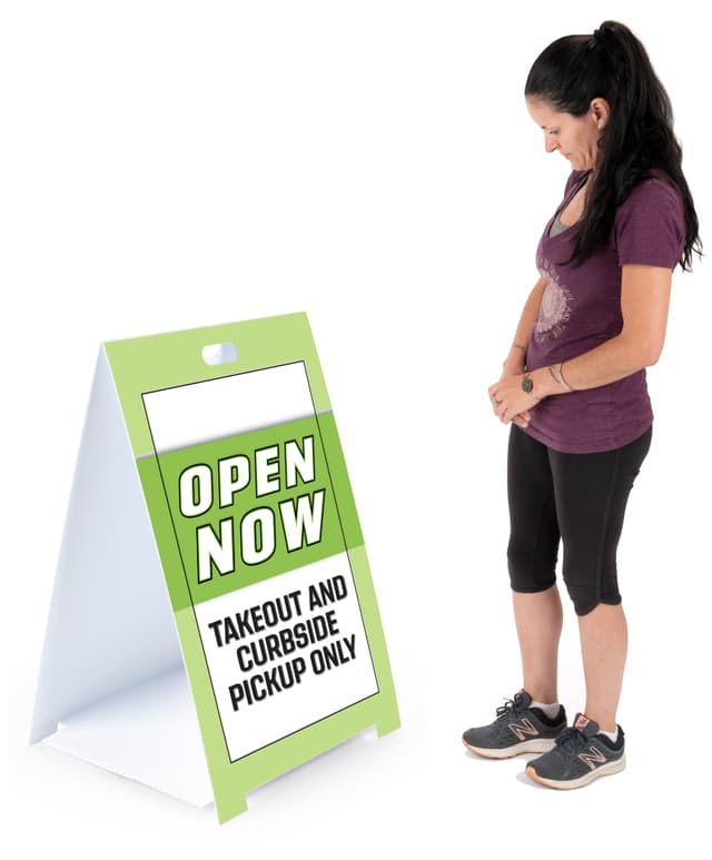 Printed Folding A Frame Sign | Double-Sided Printing Options | Displays2Go