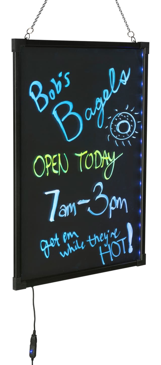 Light-Up Blackboard | Portrait or Landscape LED Write-On Panels ...