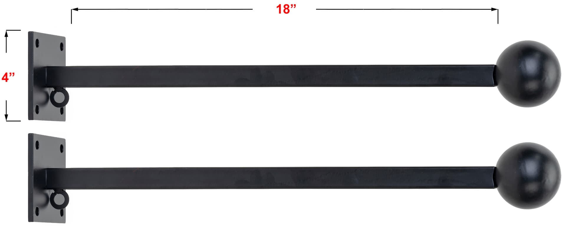 Finial Pole Banner Hardware Mounts | For Indoor and Outdoor Use ...