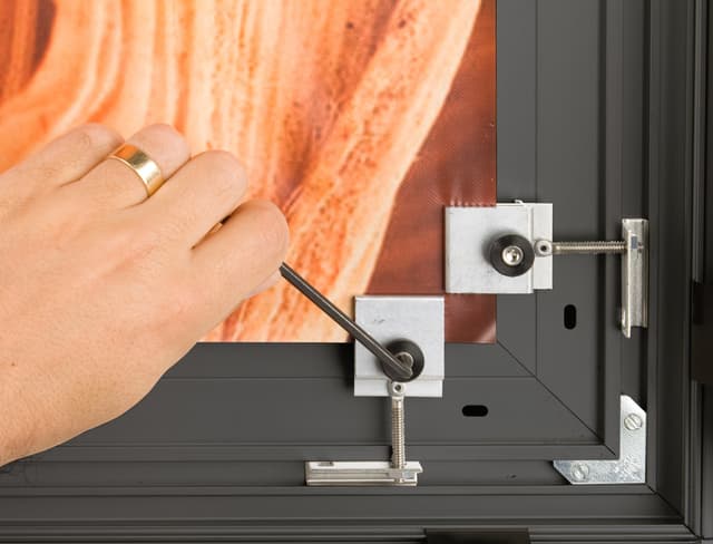 4' x 8' Black Banner Stretching Frame | Outdoor or Indoor | Displays2Go