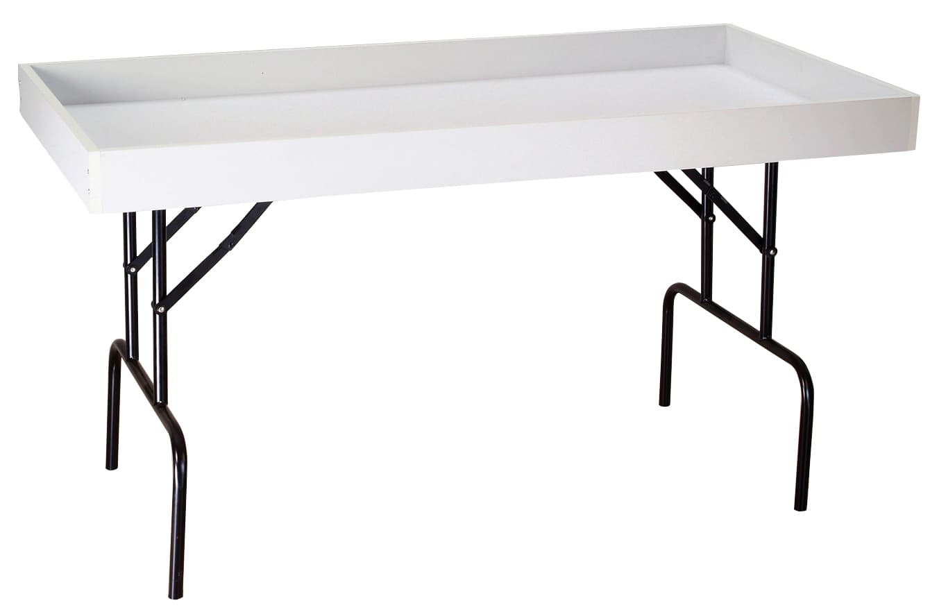 Folding Dump Table | Steel and MDF | Displays2Go